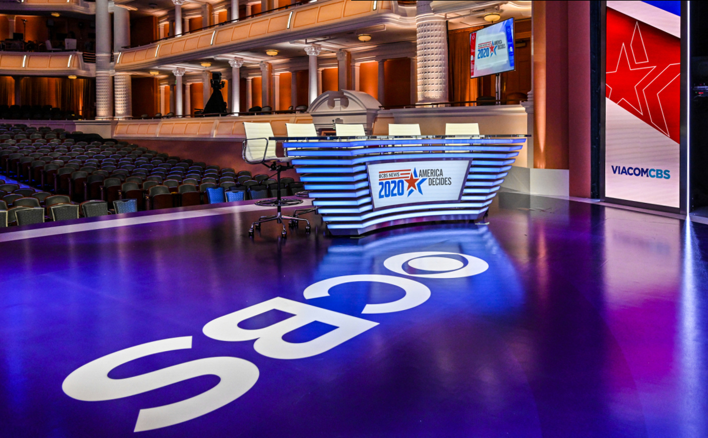 CBS News Democratic Debate Broadcast Set Design Gallery CBS News Democratic Debate Broadcast Set Design Gallery