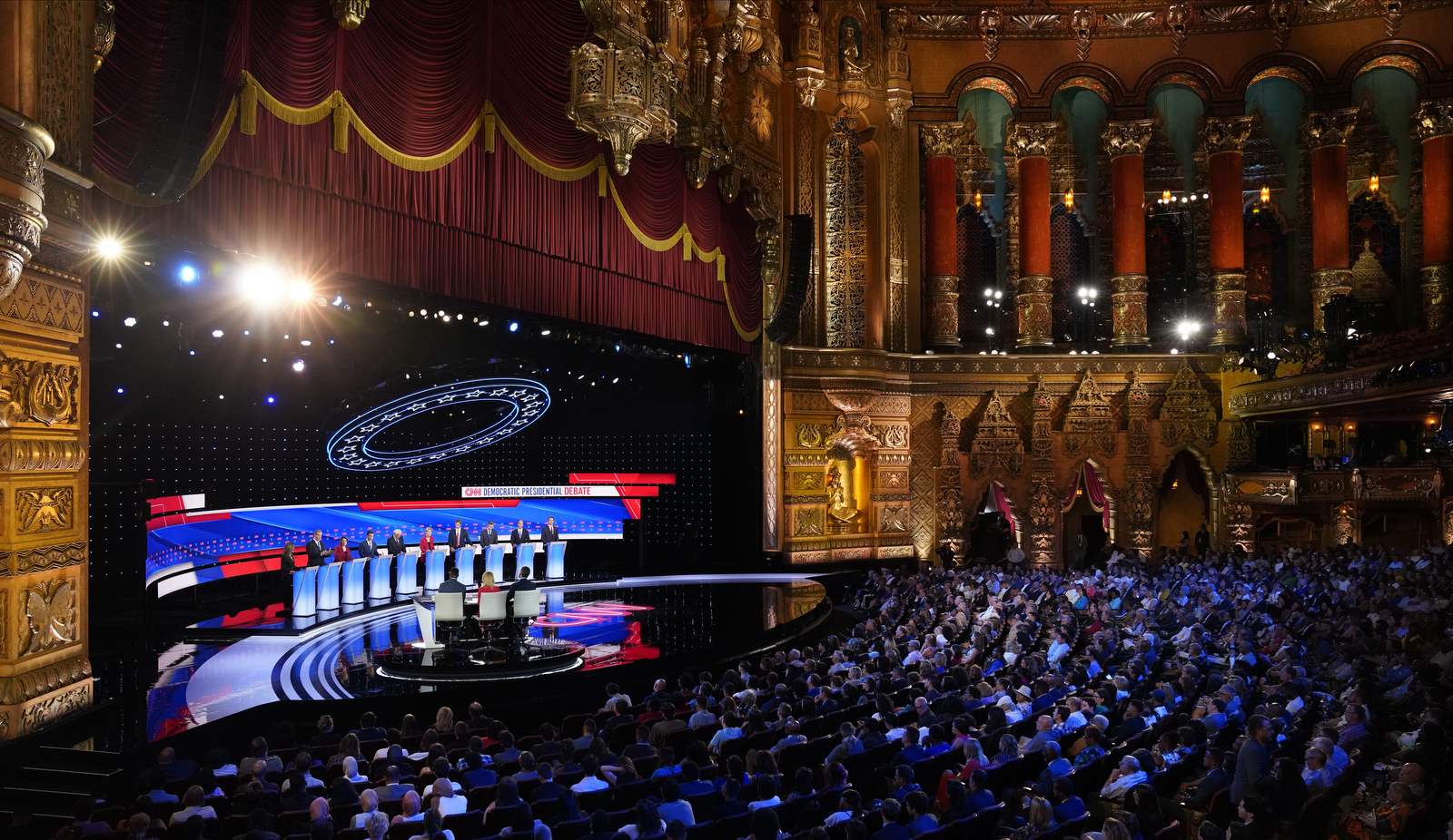 CNN Democratic Debate Stage Design Gallery