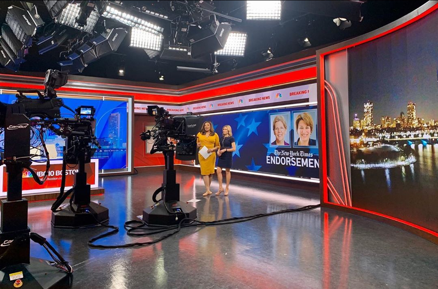 NBC 10 Boston - WBTS - Broadcast Set Design Gallery