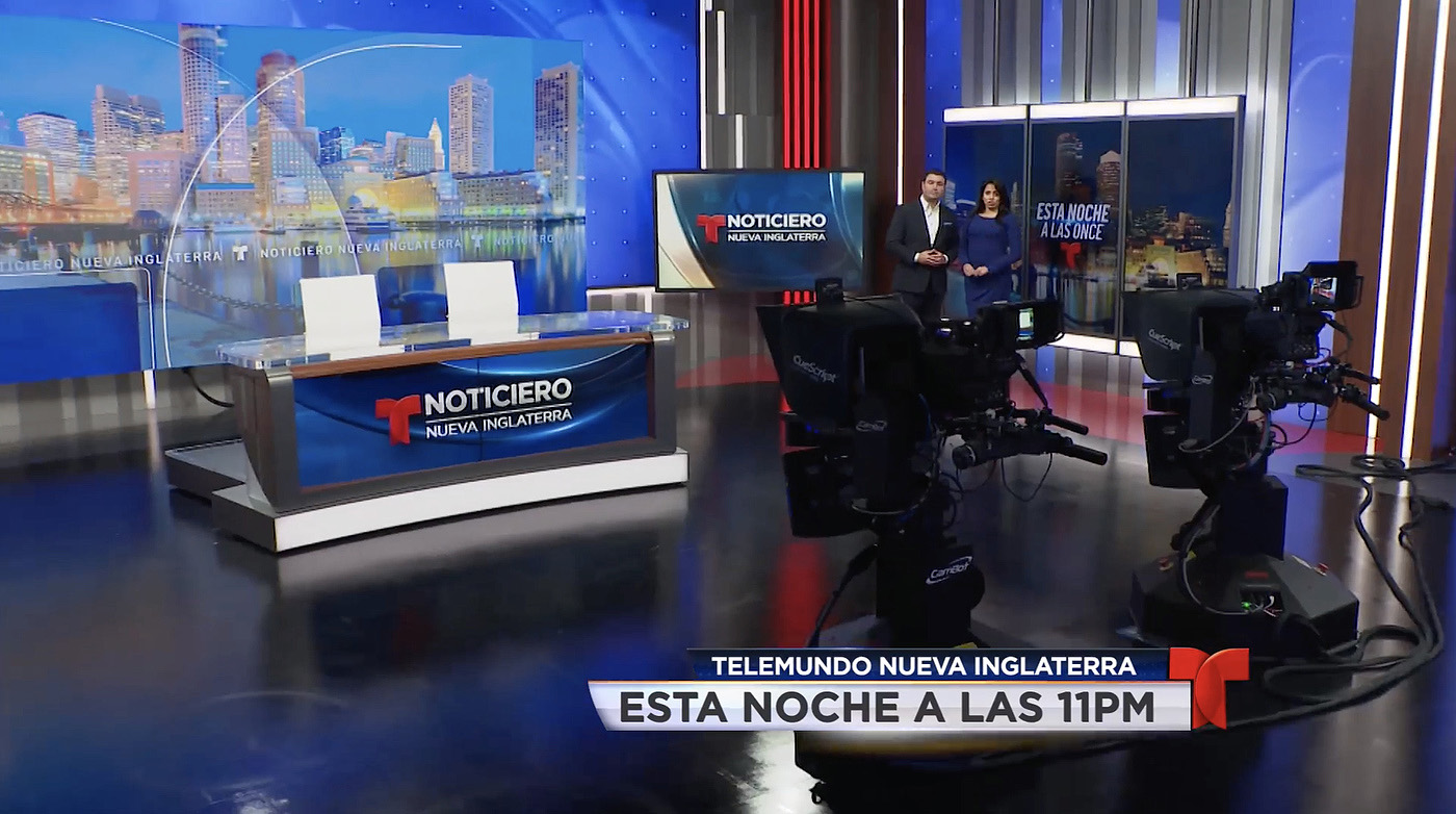 Telemundo Nueva Inglaterra (WNEU) Broadcast Set Design Gallery