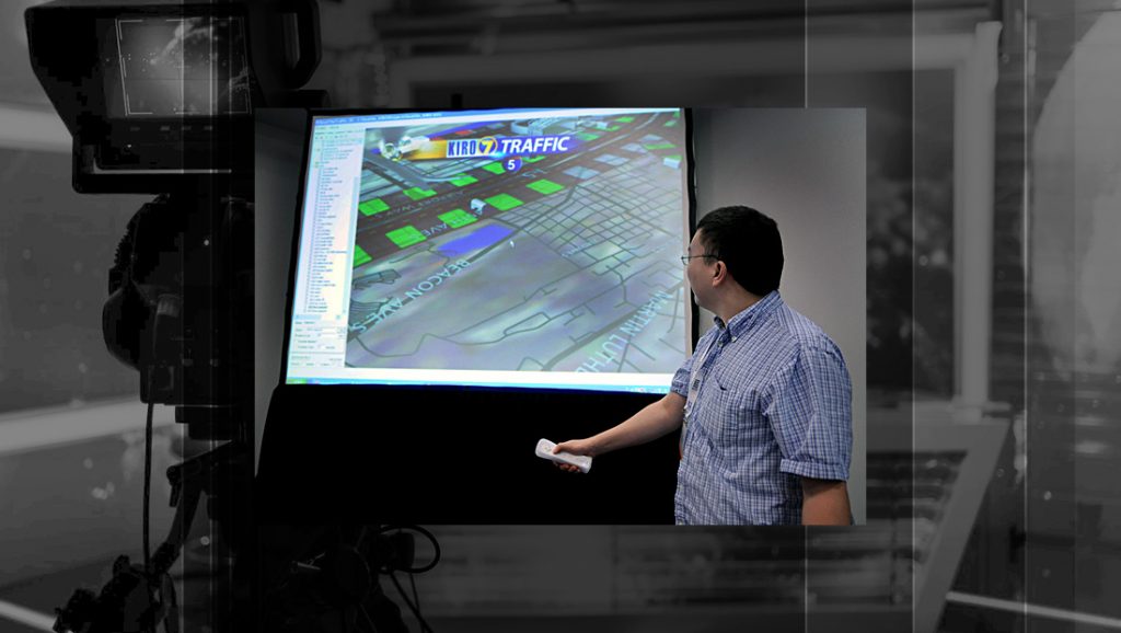 Wii! NewscastStudio takes Beat the Traffic's video game control for a ...