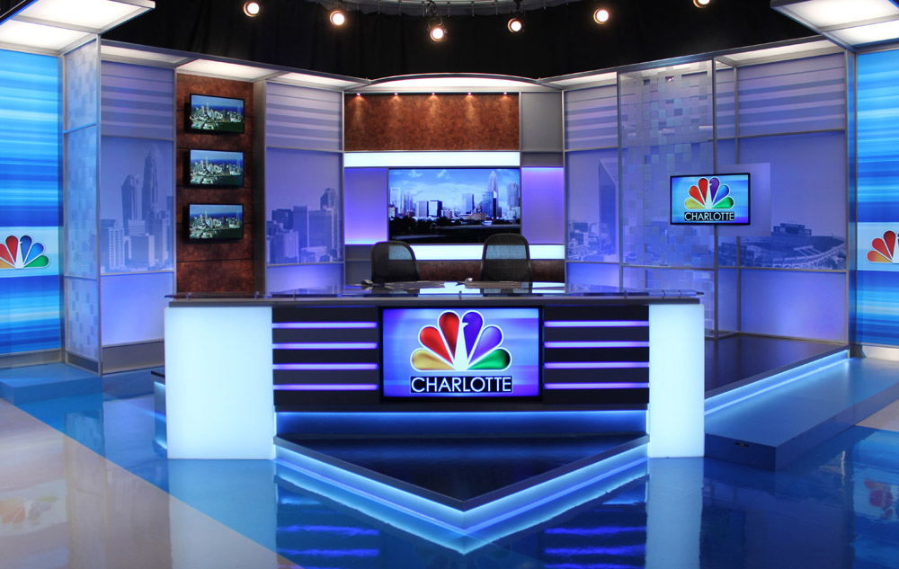 WCNC Broadcast Set Design Gallery