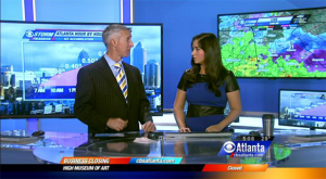 CBS Atlanta uses new studio during winter storm - NewscastStudio