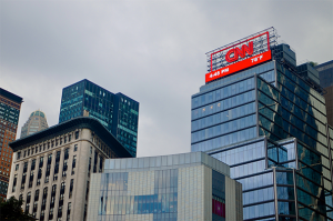 CNN sign atop NYC skyscraper comes down - NewscastStudio
