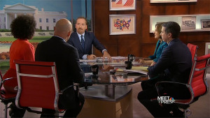 'Meet the Press' updates panel desk, creates interaction - NewscastStudio