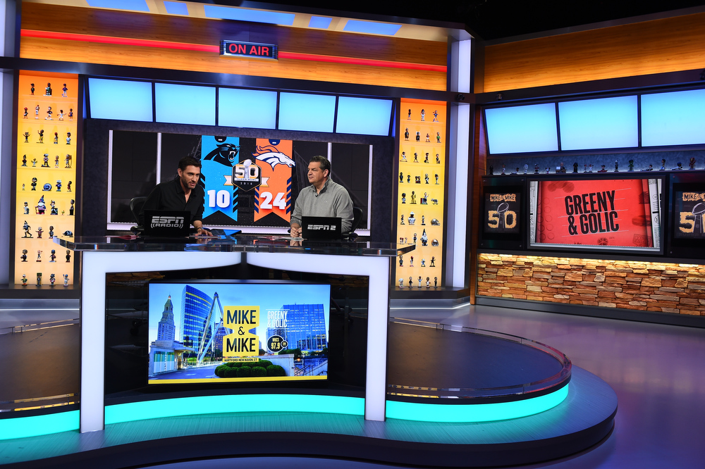 Mike & Mike Broadcast Set Design Gallery