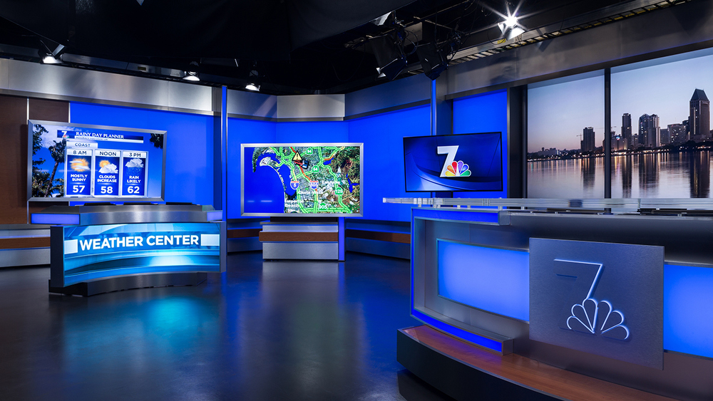 KNSD-TV Broadcast Set Design Gallery