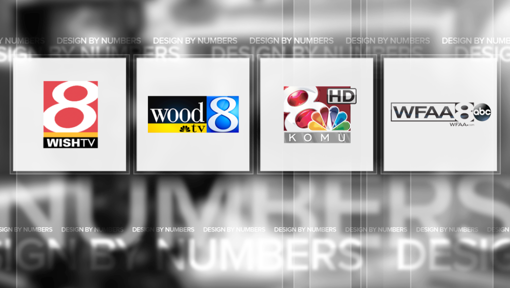 Notable Channel 8 TV station logo designs - NewscastStudio