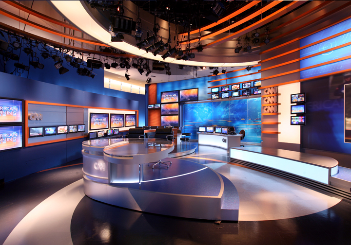 CNN Communications Center Broadcast Set Design Gallery