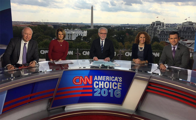CNN moves to Washington rooftop for final days of campaign - NewscastStudio