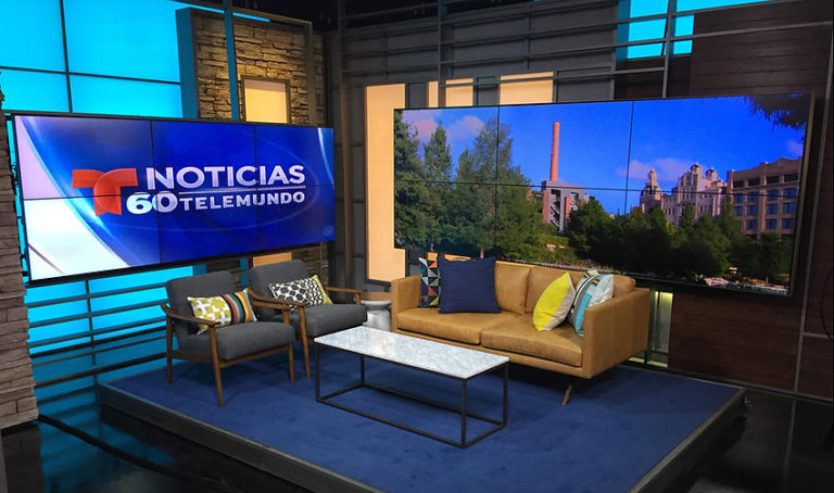 San Antonio Telemundo updates with layered, geometric look - NewscastStudio