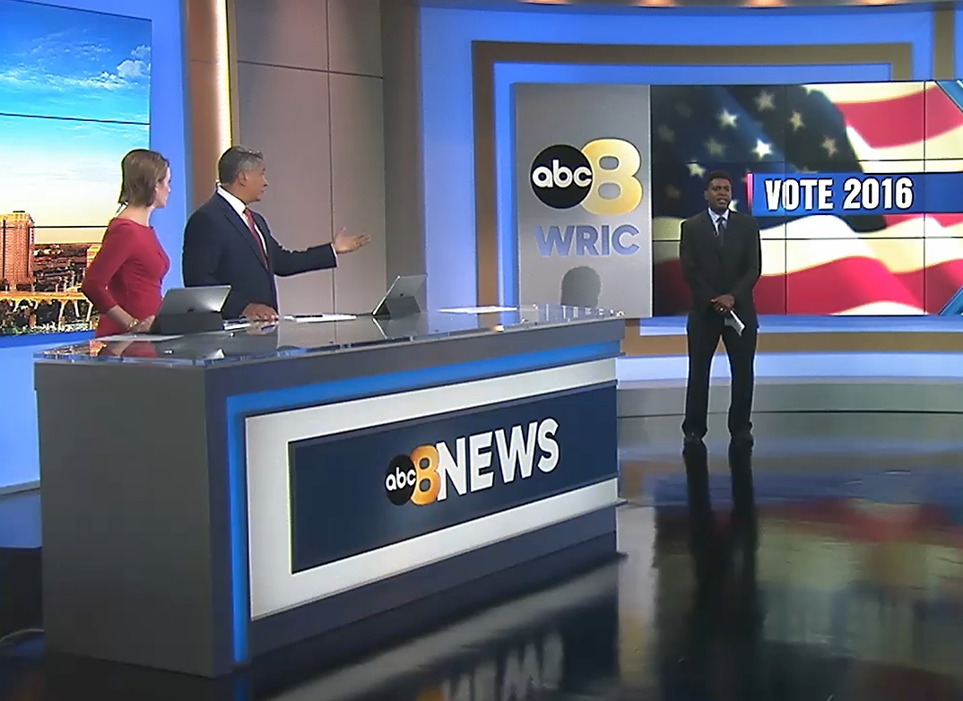 WRIC-TV Broadcast Set Design Gallery