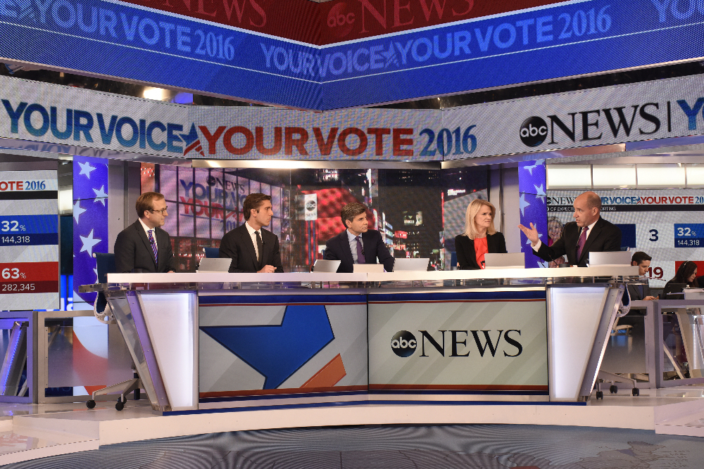 ABC News 2016 Election Headquarters Broadcast Set Design Gallery