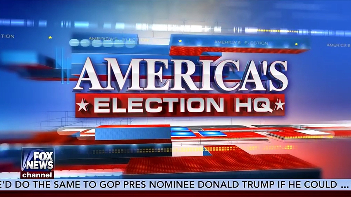 Title cards from election night 2016 - NewscastStudio