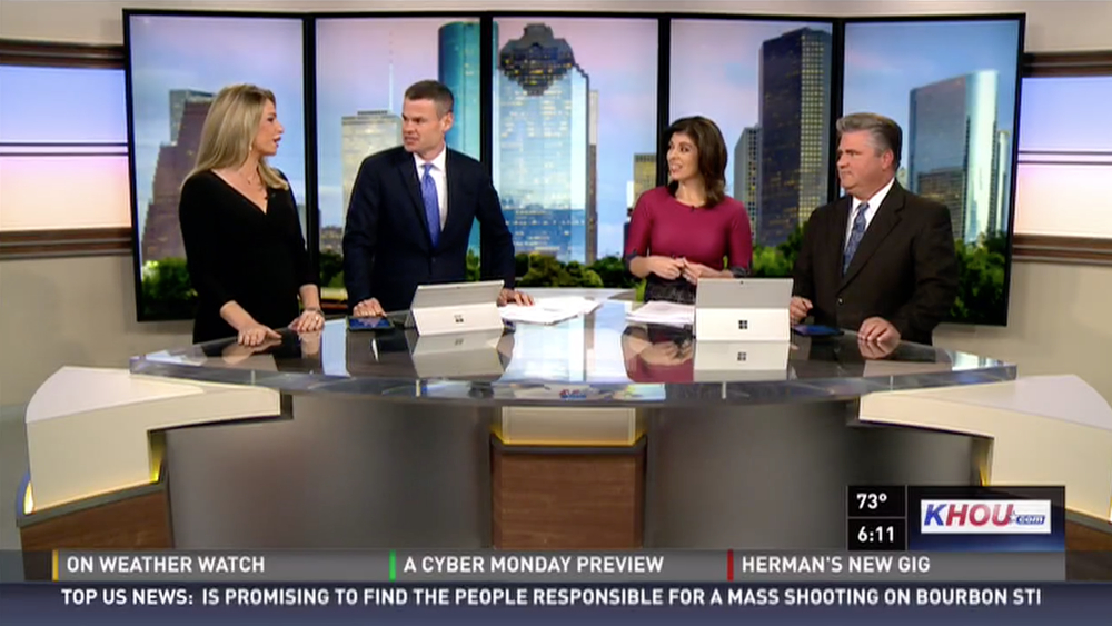 KHOU-TV Broadcast Set Design Gallery