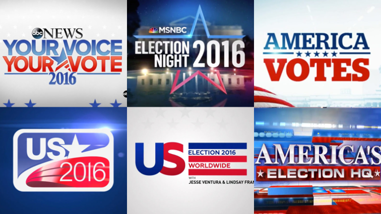 A look at notable Election Night logos from around the globe ...