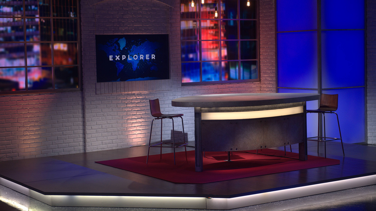 Explorer Broadcast Set Design Gallery