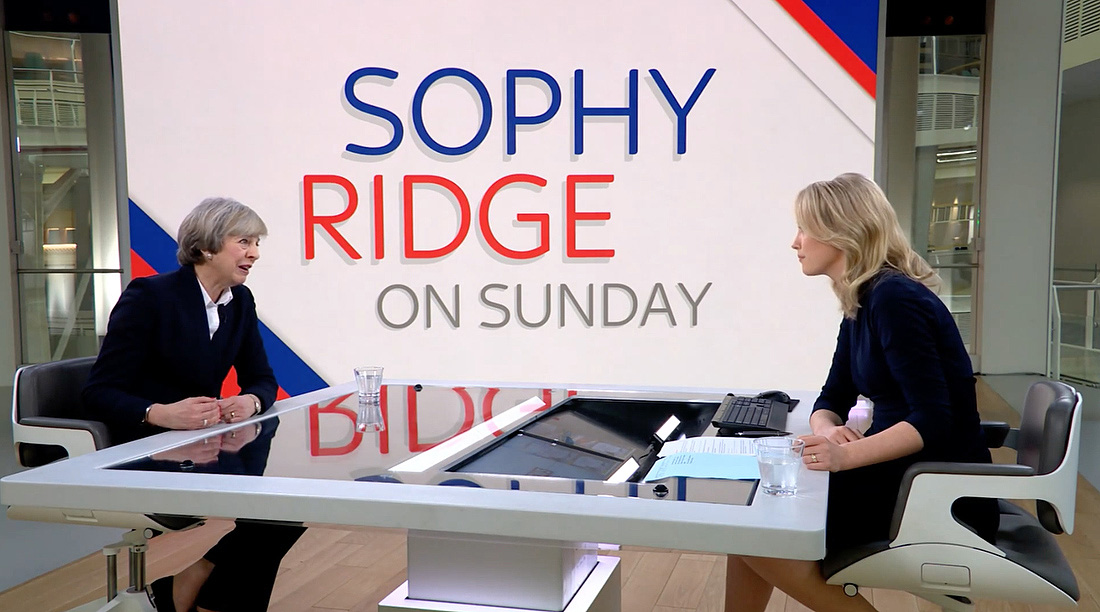 Sky launches 'Sophy Ridge on Sunday' from Studio 21 - NewscastStudio