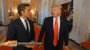 ABC's goes with mixed graphical look for Trump interview - NewscastStudio