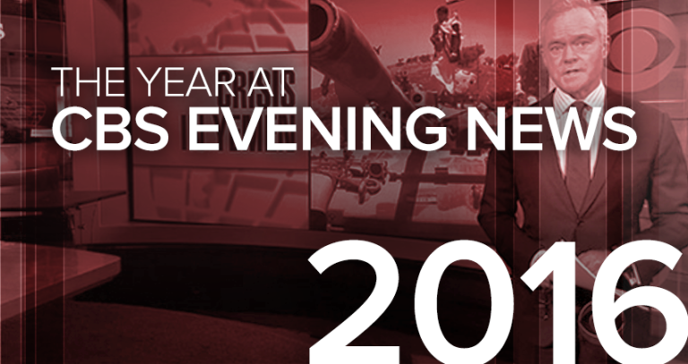 A look at 2016 at 'CBS Evening News' - NewscastStudio