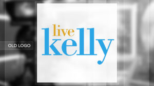 'Live with Kelly & Ryan' logo an odd mix of spacing, trapped white ...