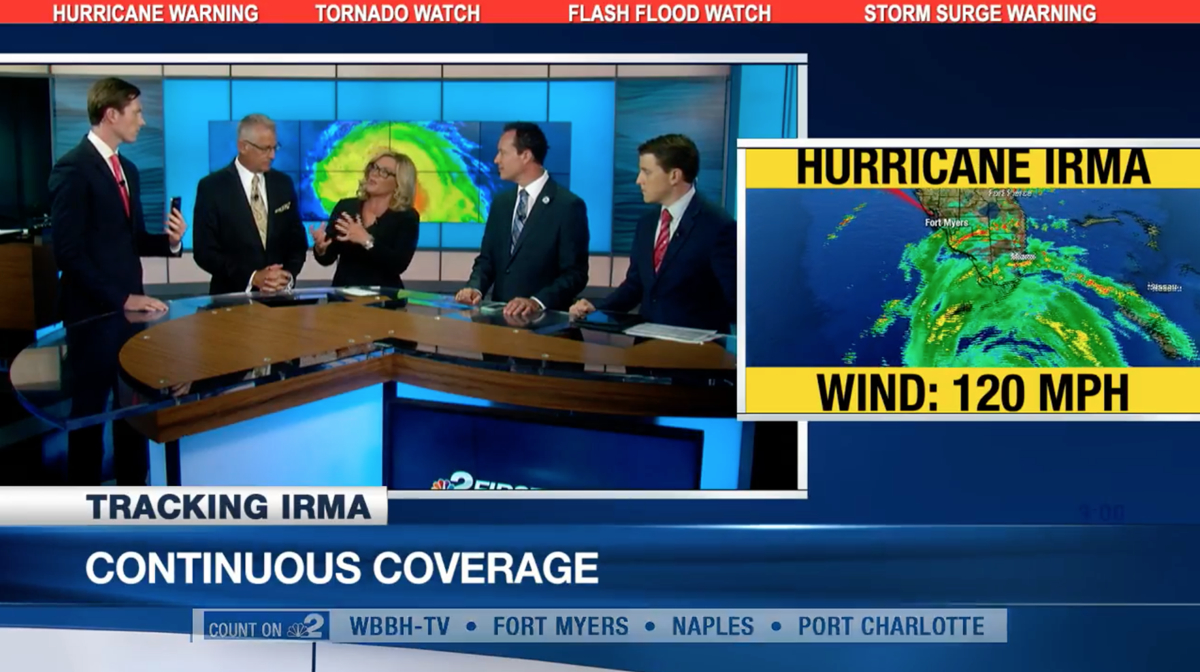 Florida stations go wall-to-wall with Hurricane Irma coverage ...