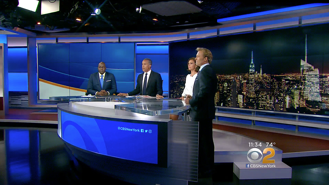 CBS New York WCBS Studio 46 Set Design Gallery