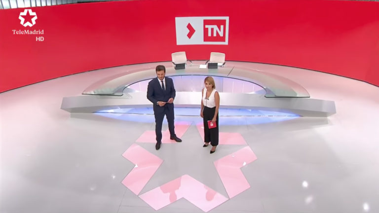 Telemadrid creates set with open space, massive video walls ...