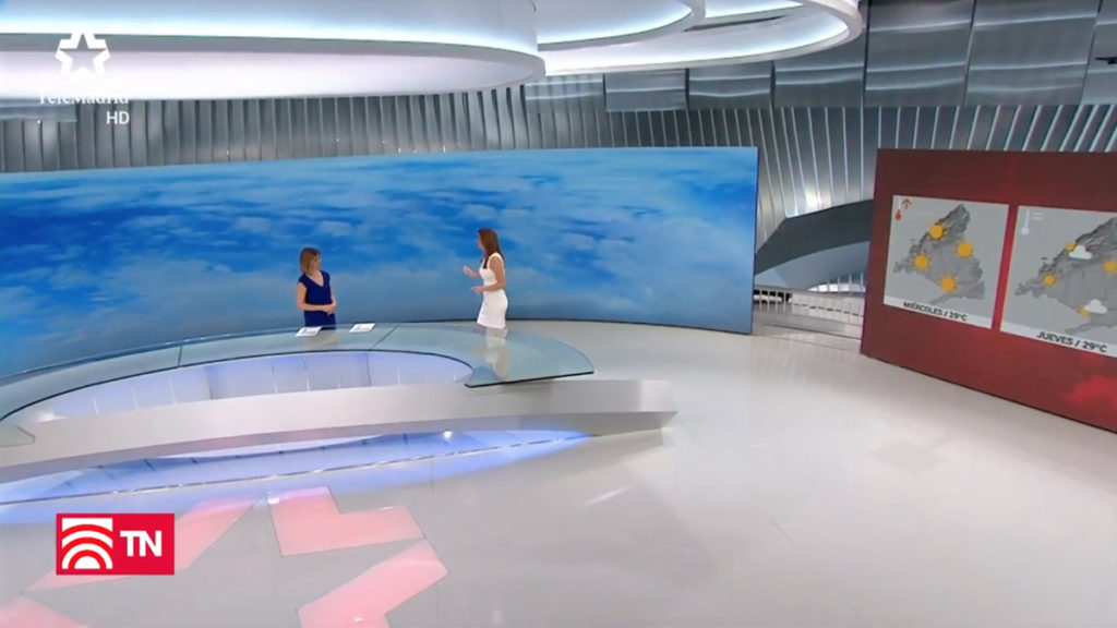 Telemadrid creates set with open space, massive video walls ...