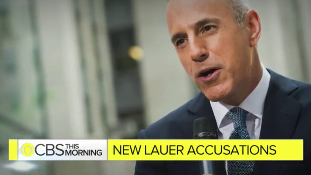 Morning shows once again lead off with Lauer firing - NewscastStudio