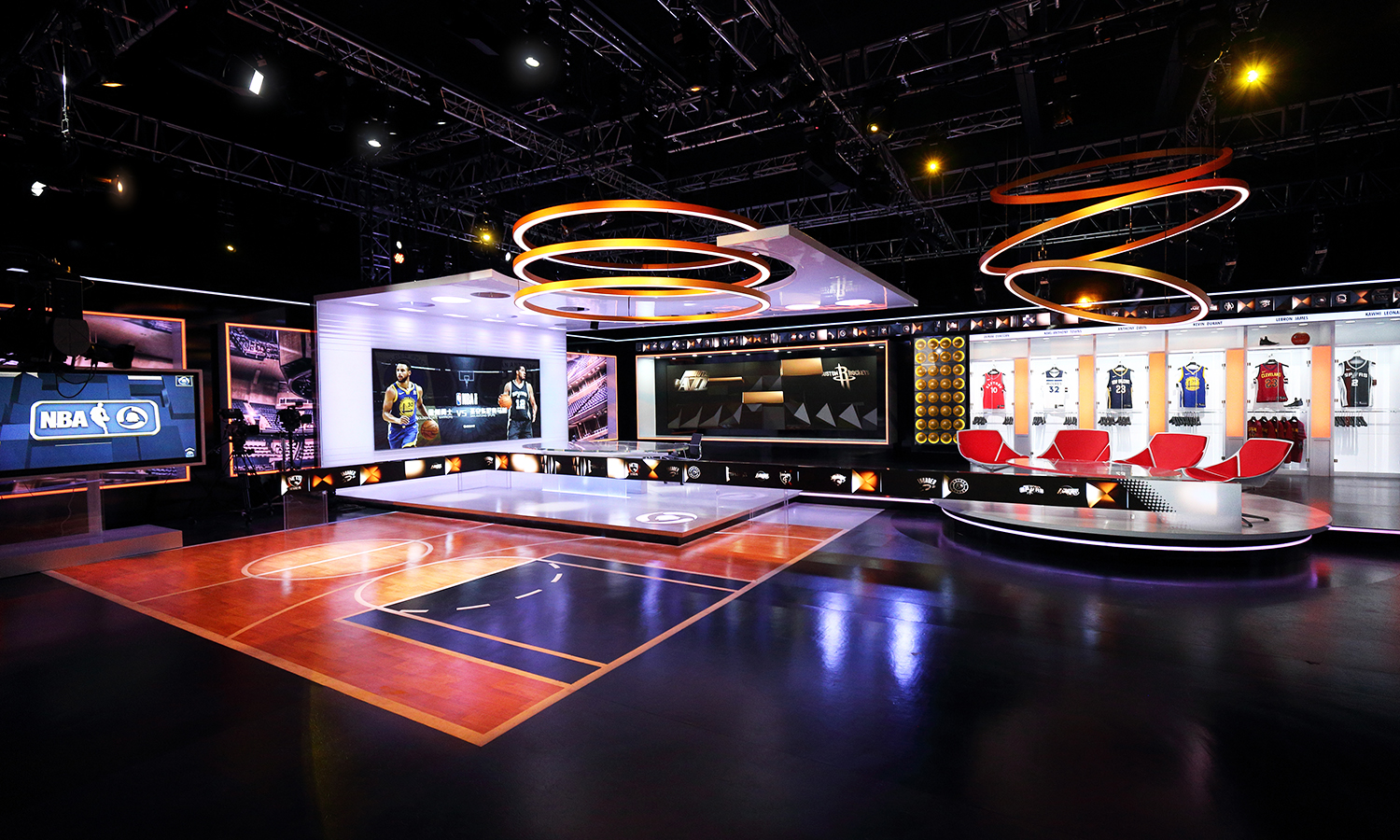 Tencent (腾讯控股有限公司) NBA TV Studio Design Gallery Tencent (腾讯控股有限公司) NBA TV Studio Design Gallery