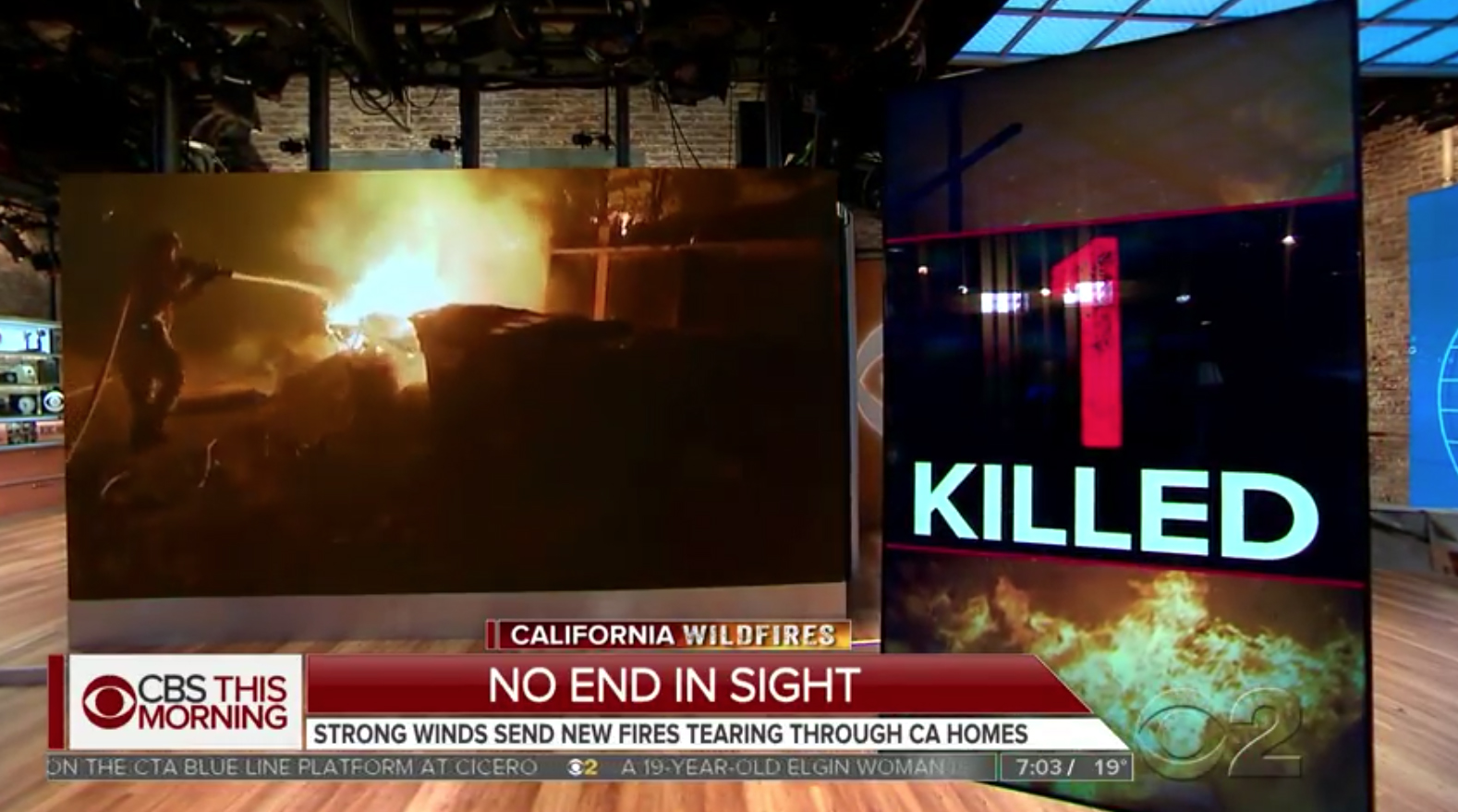California Wildfires lead morning shows — except one - NewscastStudio