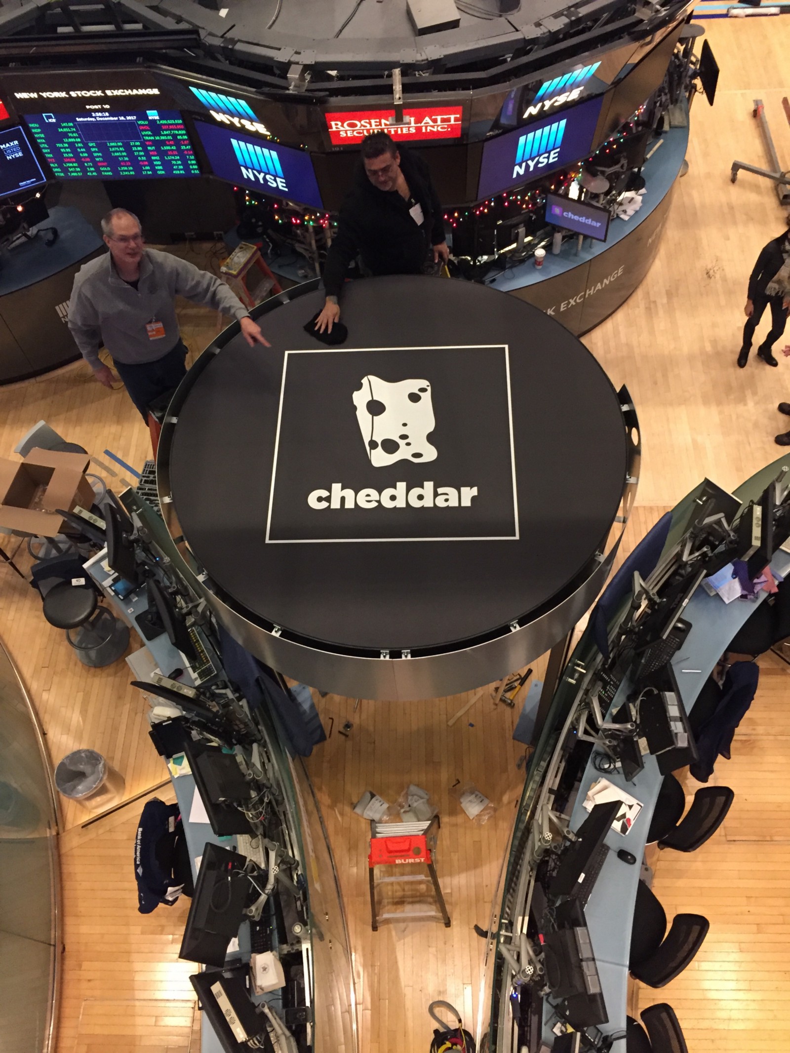Cheddar unveils 'ChedSet 2.0' at New York Stock Exchange - NewscastStudio