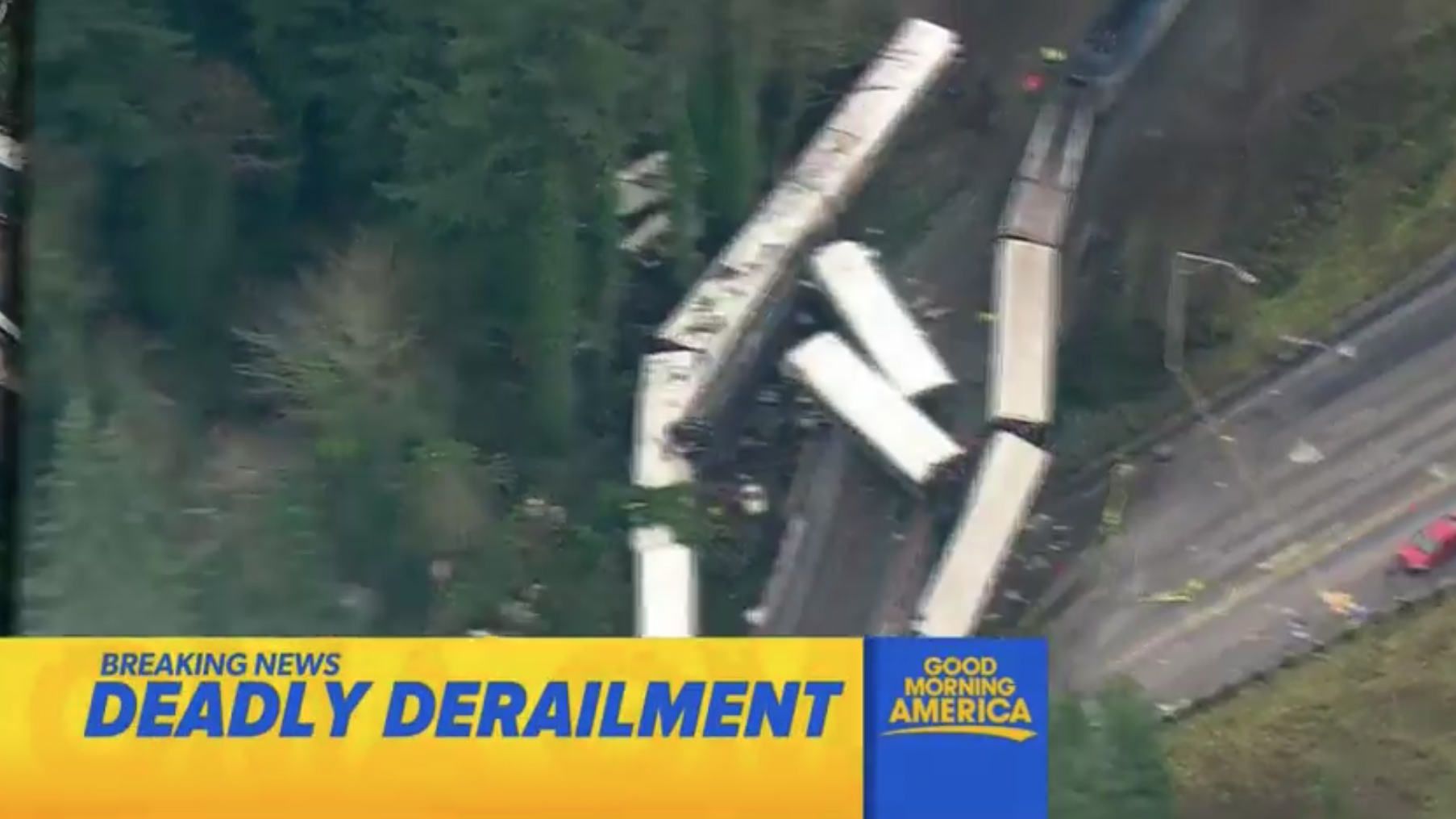 Morning news focuses on speed in train derailment coverage - NewscastStudio