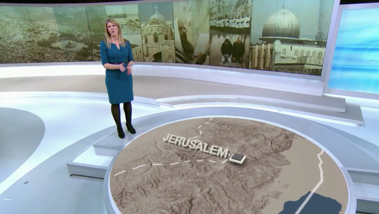 Al Jazeera English uses AR to map out Holy Land - NewscastStudio