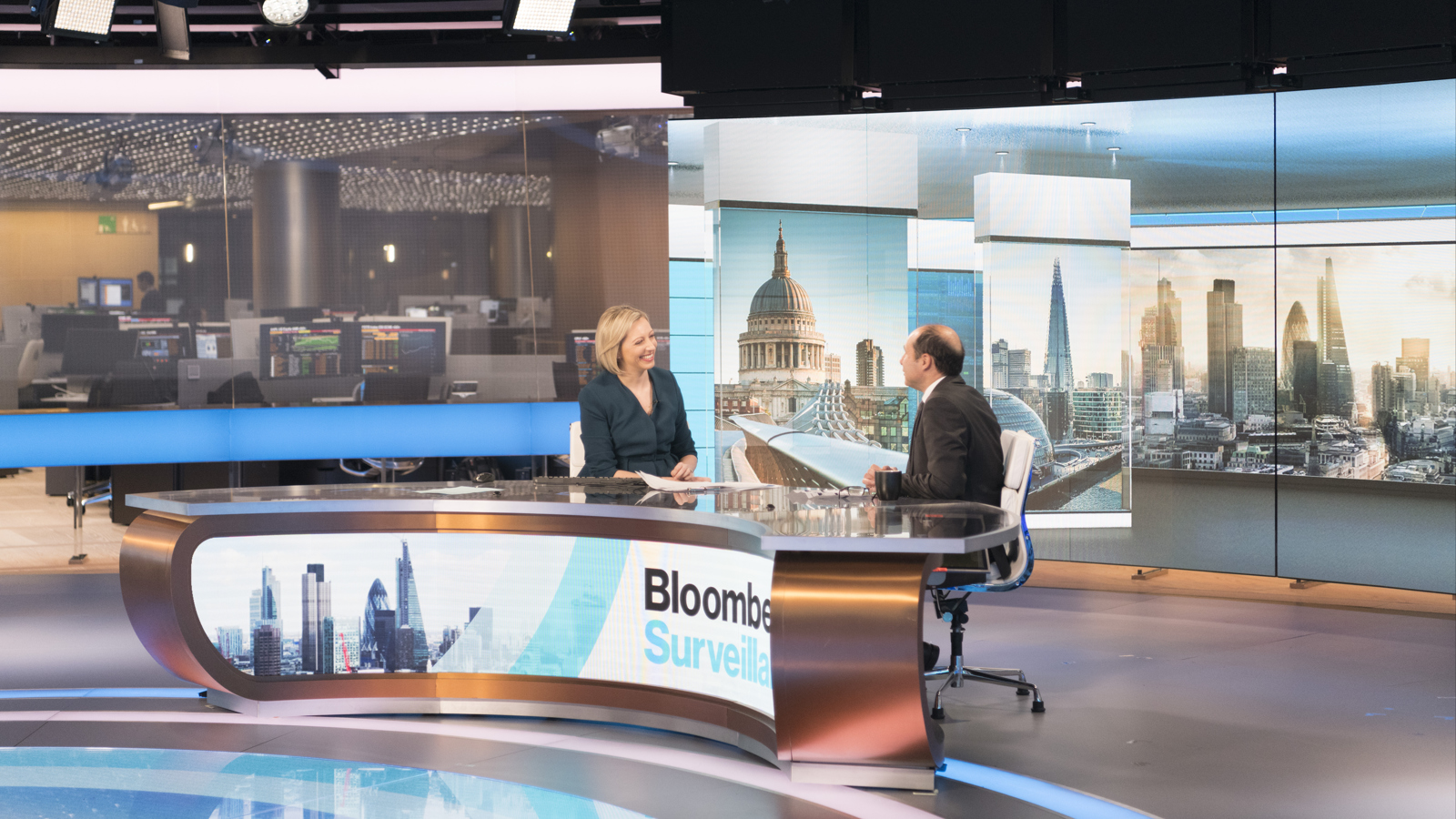 Bloomberg London Broadcast Set Design Gallery