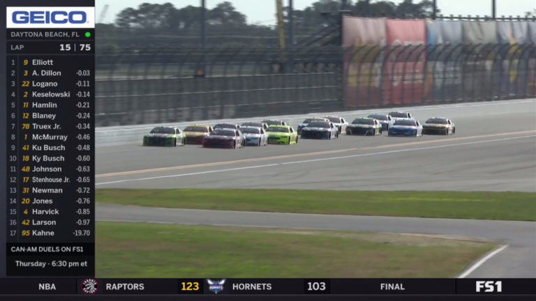 Fox brings new graphics to NASCAR coverage, replaces scoring ticker ...