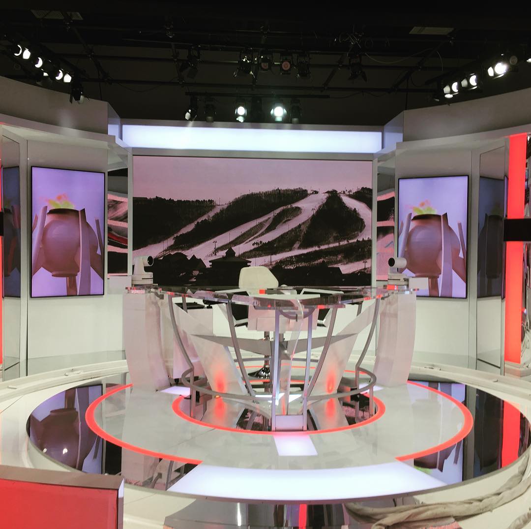 France Télévisions PyeongChang Olympics Broadcast Set Design Gallery