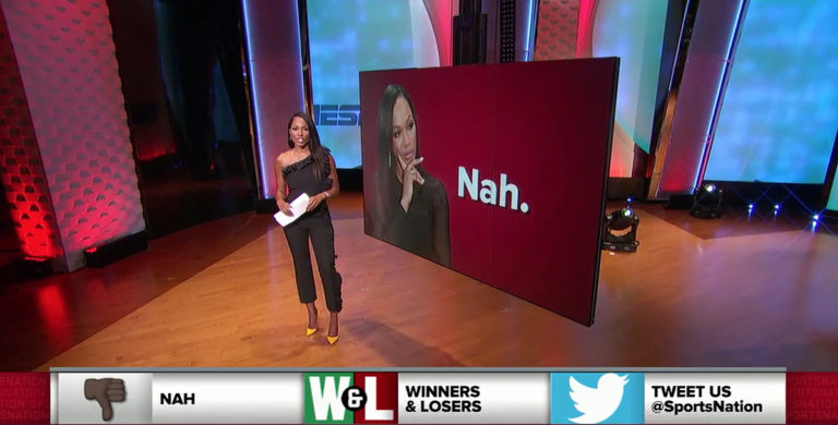 ESPN's 'SportsNation' updates studio, desk for new co-host - NewscastStudio