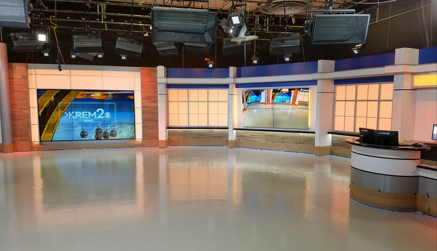 KREM Broadcast Set Design Gallery