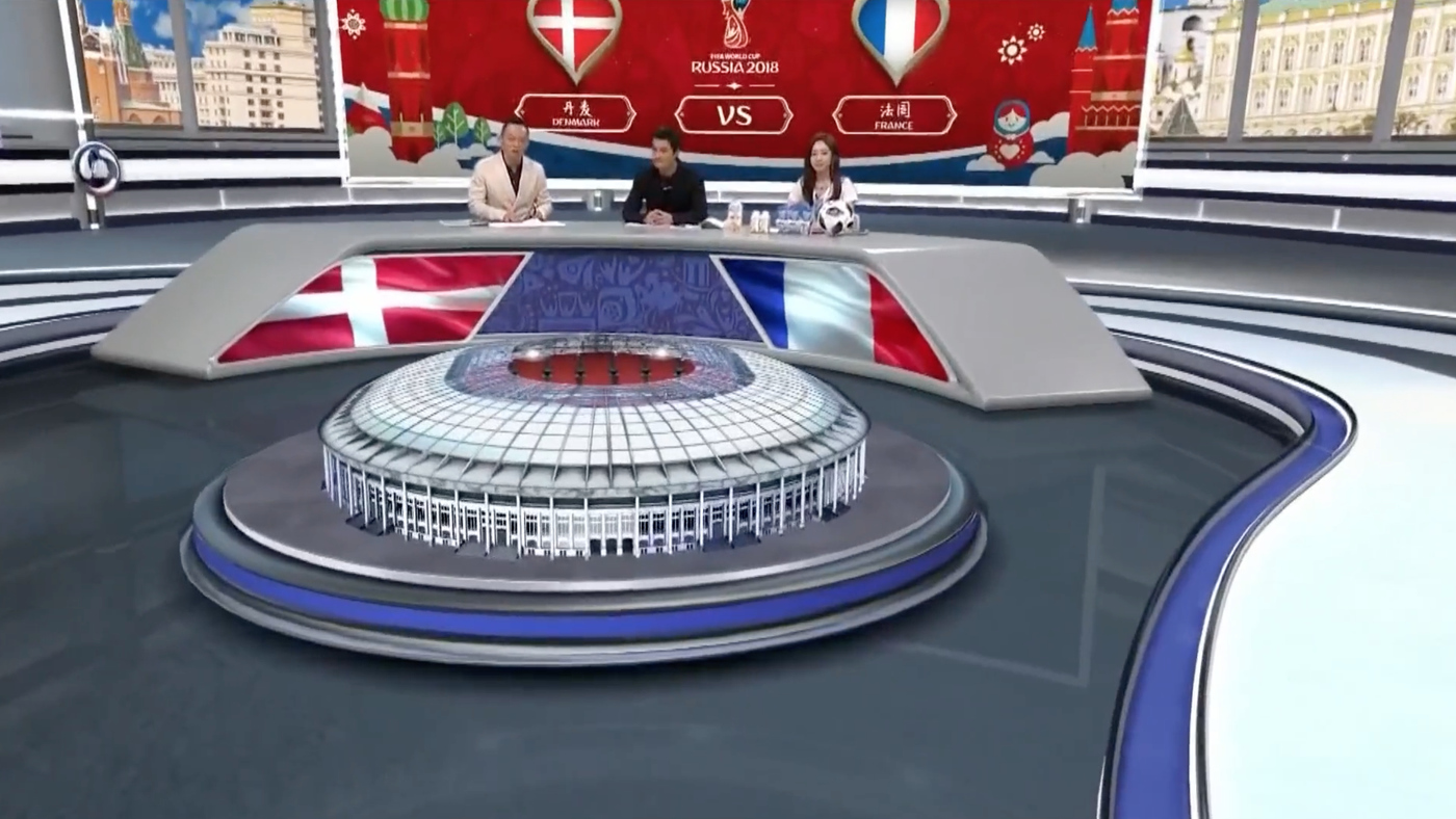 Tencent Sports World Cup 2018 Broadcast Set Design Gallery