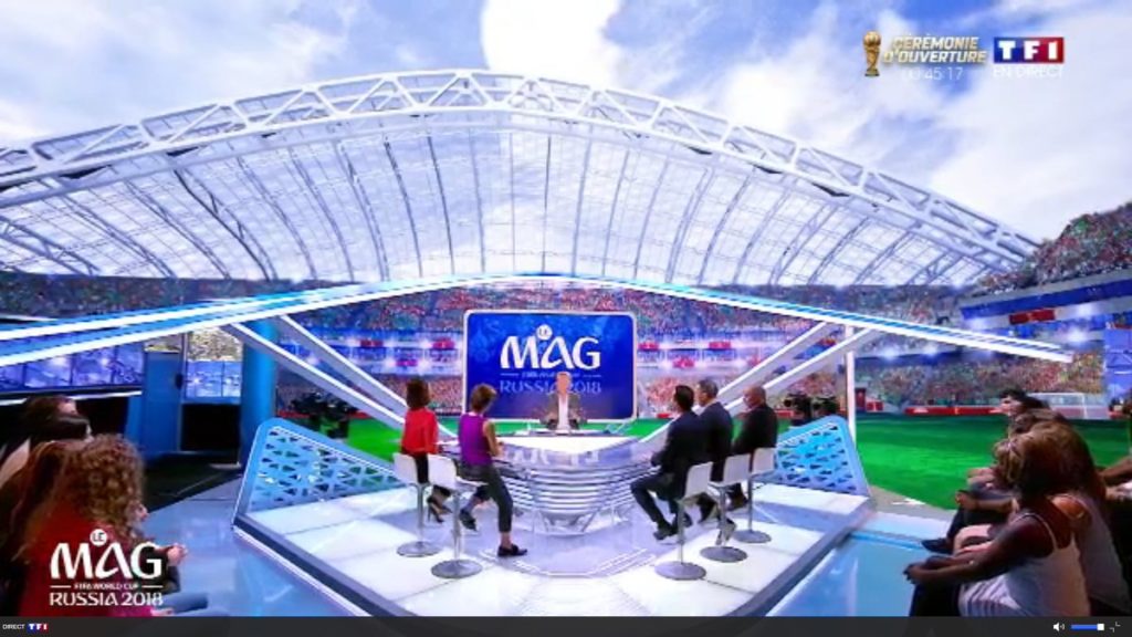 TF1 takes viewers inside the stadium with World Cup design - NewscastStudio