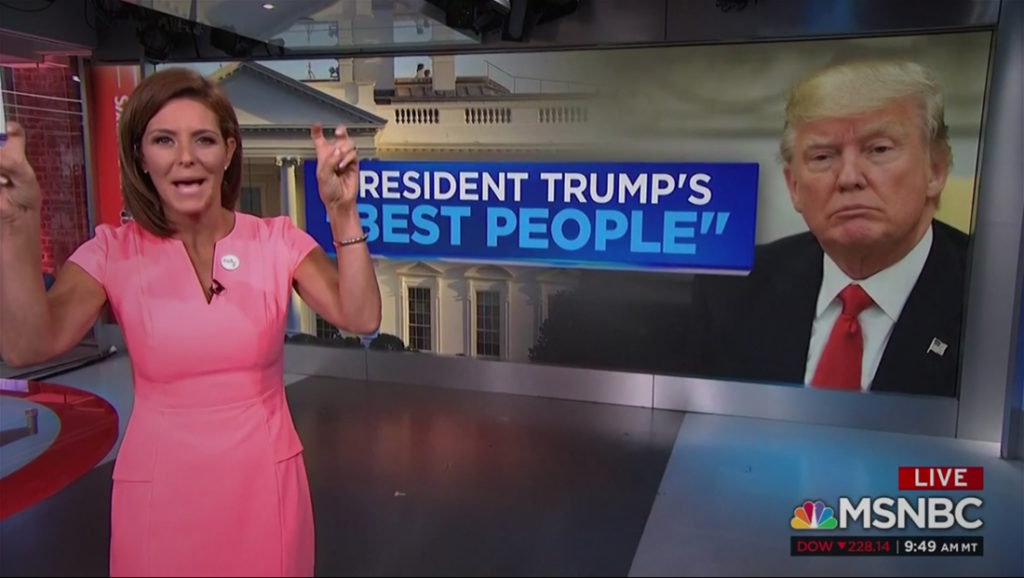 Stephanie Ruhle uses simplified 'departure board' of Trump's 'best people' - NewscastStudio