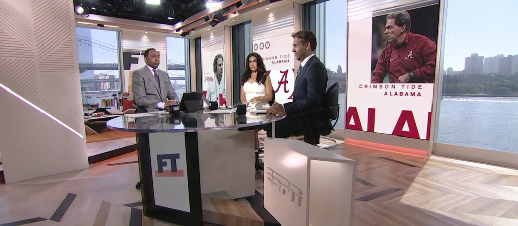 ESPN's new 'First Take' studio structures look around 'axis of conflict ...