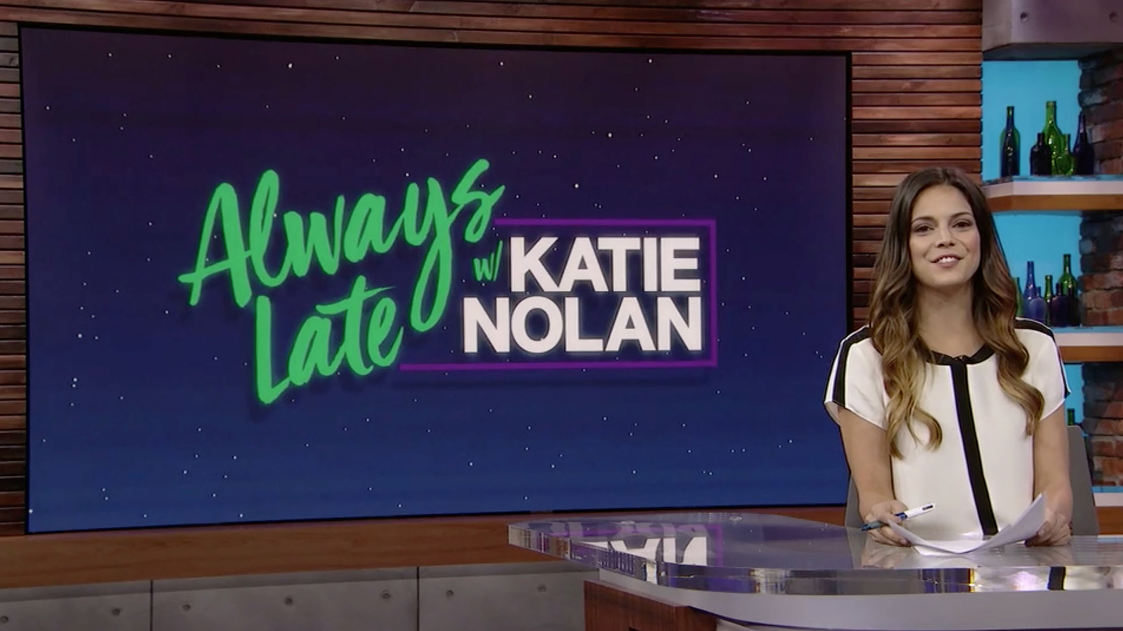 Always Late w/ Katie Nolan Broadcast Set Design Gallery