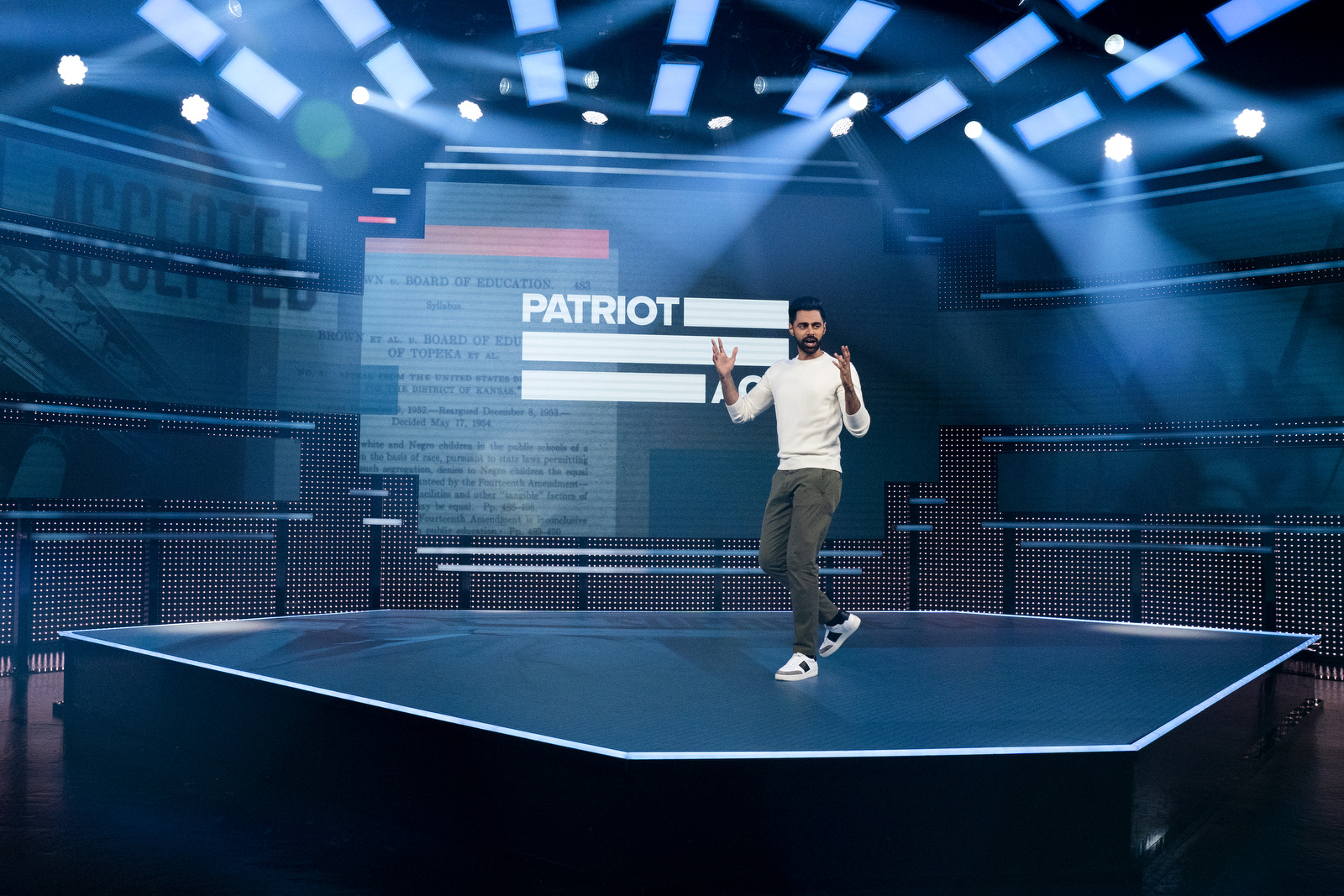Patriot Act with Hasan Minhaj Broadcast Set Design Gallery