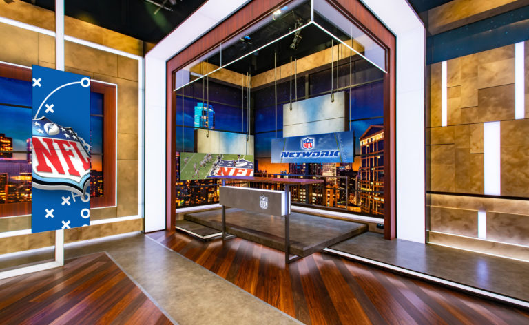 NFL Network's new studio draws inspiration from gridiron, pigskin ...