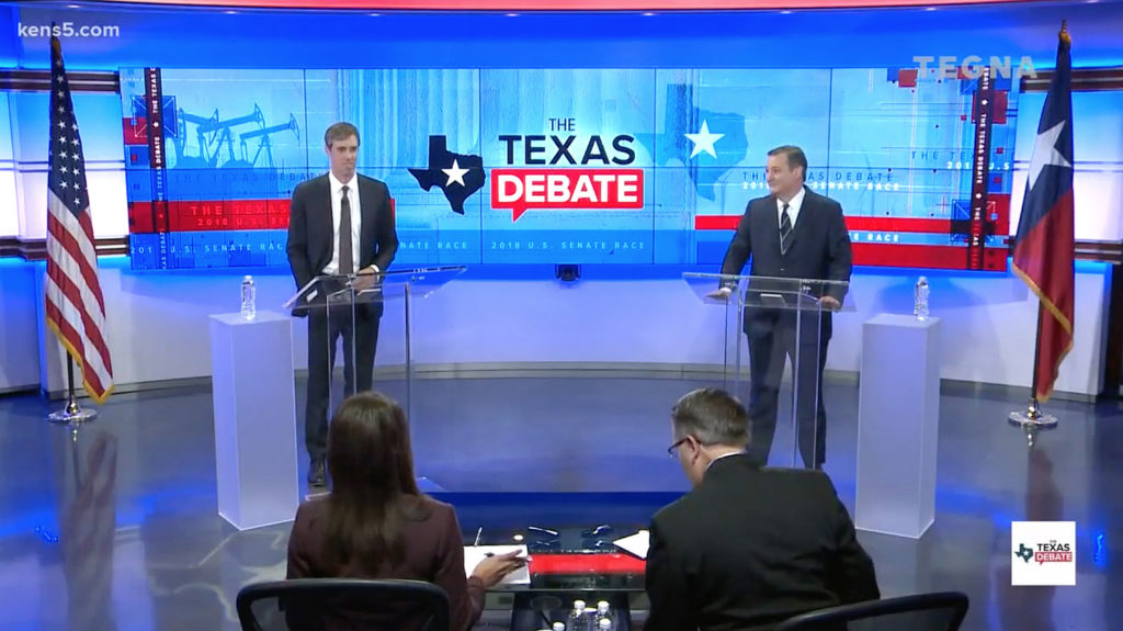 Tegna borrows Texas TV studio for U.S. Senate debate - NewscastStudio