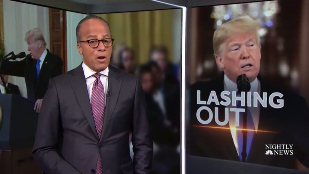 How network newscasts covered the 'feisty' Trump press conference ...