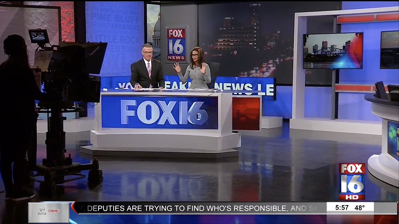 Fox 16 (KLRT) Broadcast Set Design Gallery